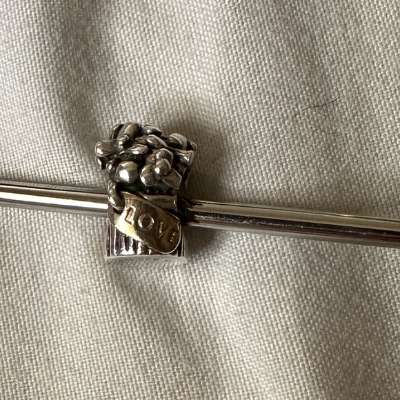Pandora | Jewelry | Authentic Pandora Flower Bouquet With Gold Plated ...